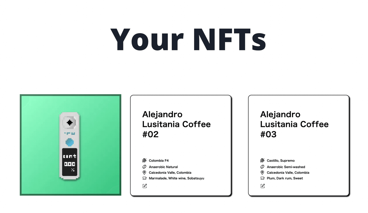 COFFEE NFTs とは｜haiz coffee roastery / SABO Inc.