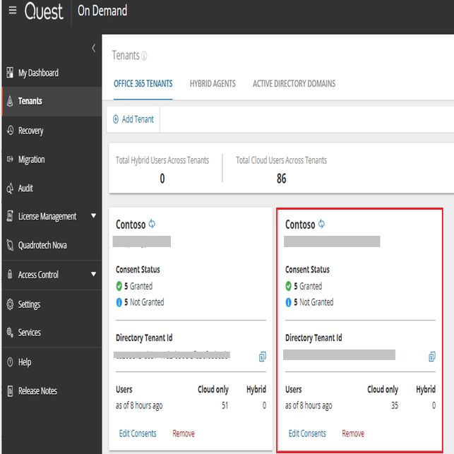 【Quest】テナントの登録と権限の追加【On Demand Migration】④｜Trior Inc.