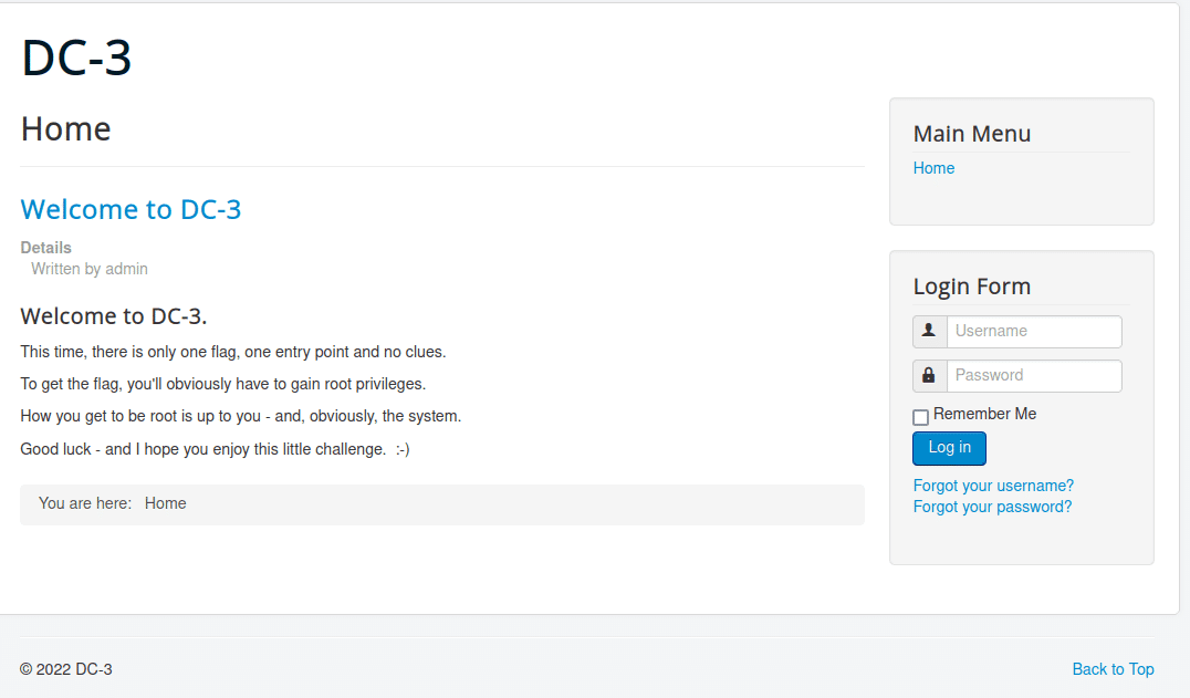 Writeup: Vulnhub DC-3 攻略｜M.Yoshi