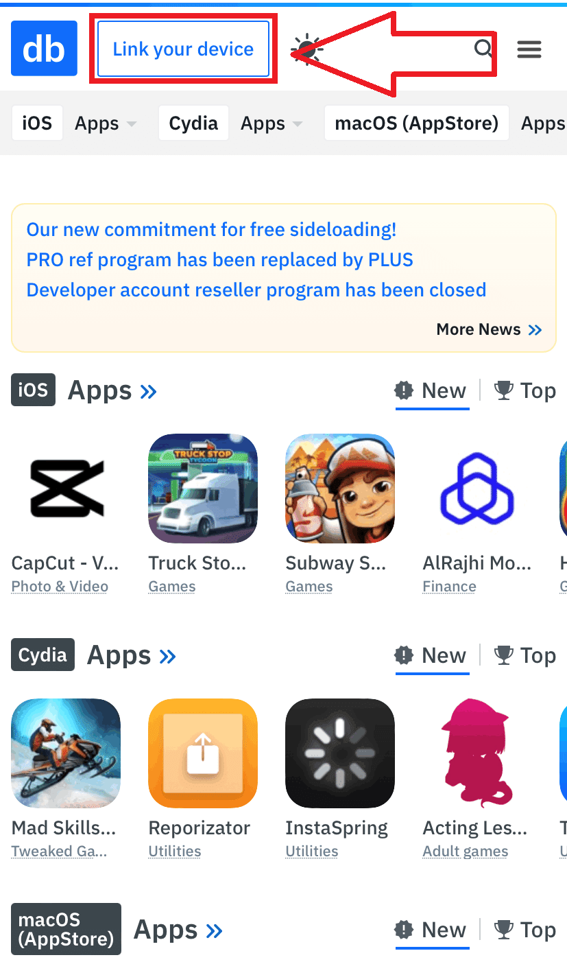 appdbでサイドロード｜はまち
