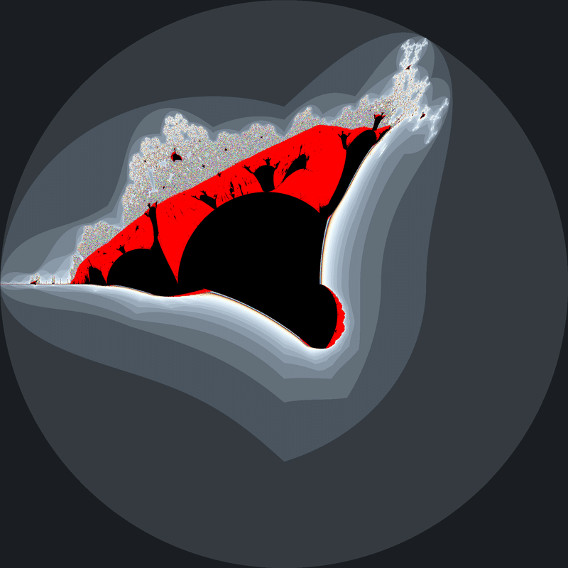 Processingでマンデルブロ集合を描く｜108Hassium