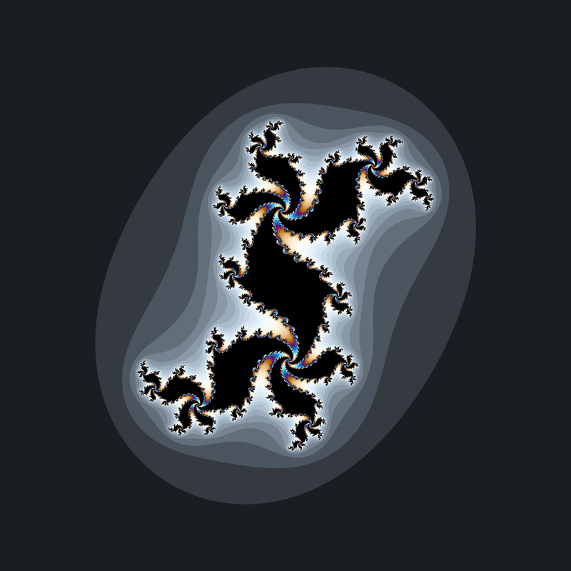 Processingでマンデルブロ集合を描く｜108Hassium