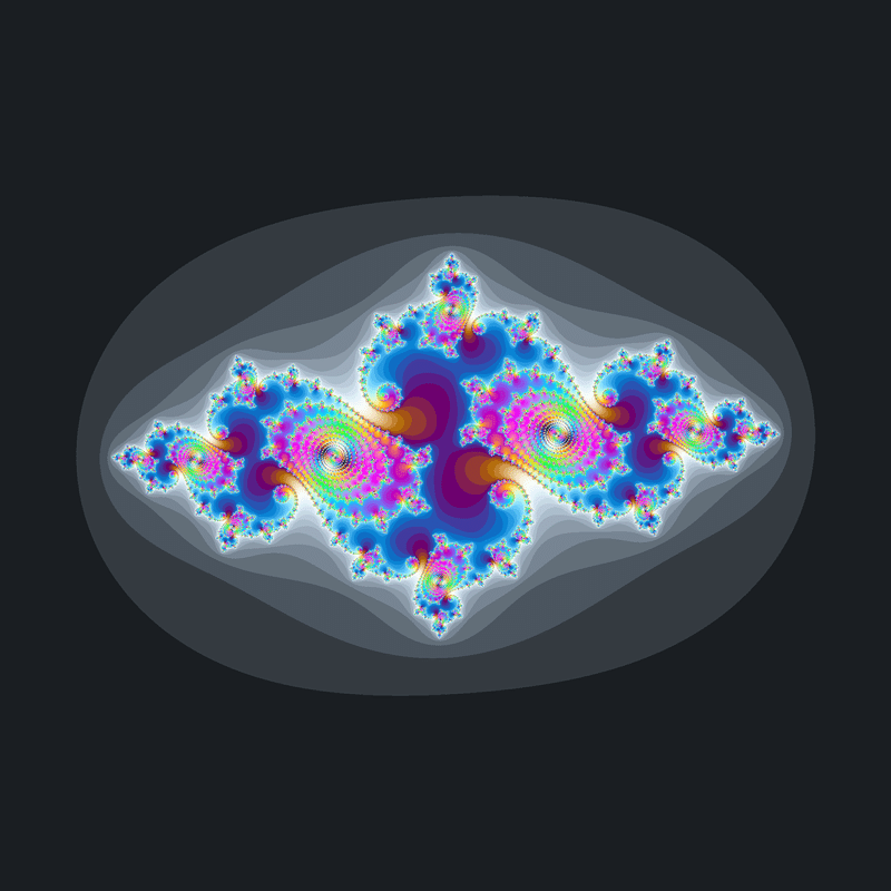 Processingでマンデルブロ集合を描く｜108Hassium