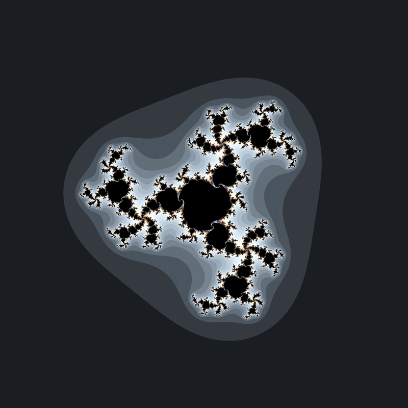 Processingでマンデルブロ集合を描く｜108Hassium