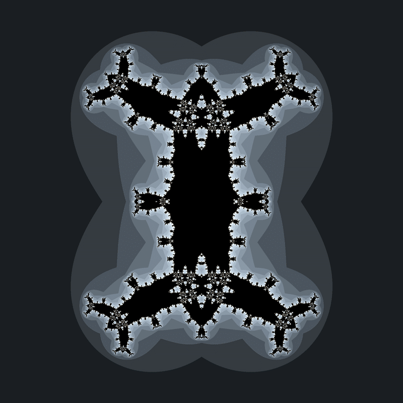 Processingでマンデルブロ集合を描く｜108Hassium