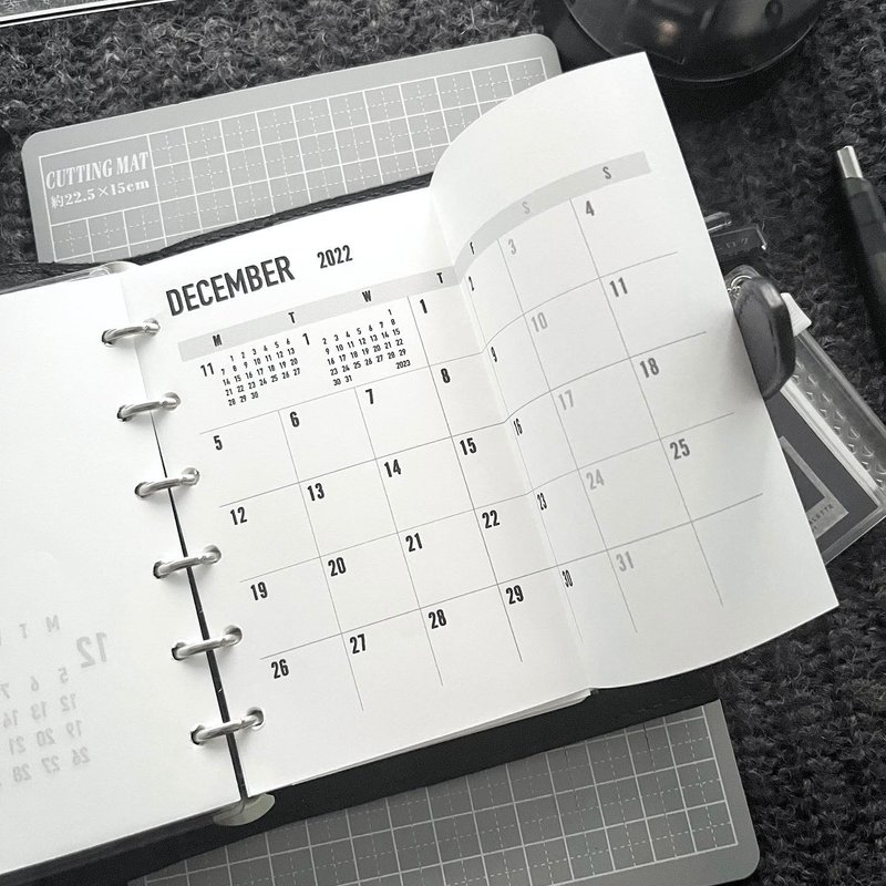 MINI6サイズリフィル無料ダウンロード[ 12月分 ]｜note1015