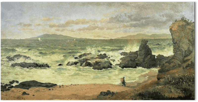 ワタクシ流☆絵解き館その212 明治の画家たちの心をとらえた画題ー安房の海岸風景｜瀬戸風 凪