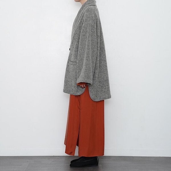 Phlannel】新作入荷!Felt Wool Knit Shawl Collar Coat Phlannel】新作入荷!Felt Wool Knit Shawl Collar Coat