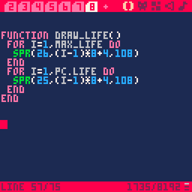 PICO-8で遊ぼう（UIとか編｜fumix