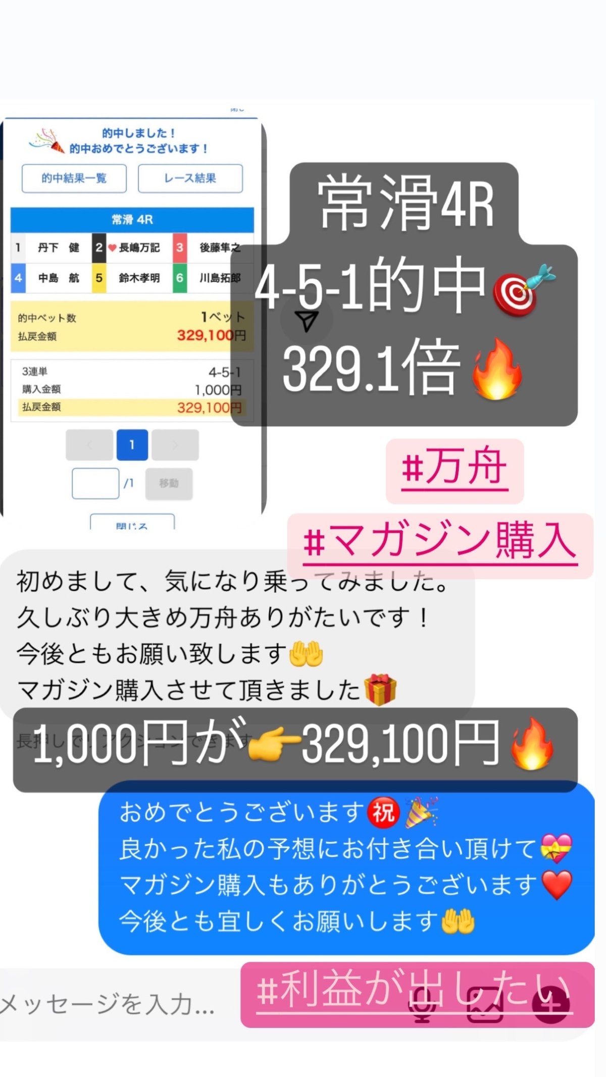 12月3日 ️‍🔥的中報告📣｜競艇予想士🚨chichan