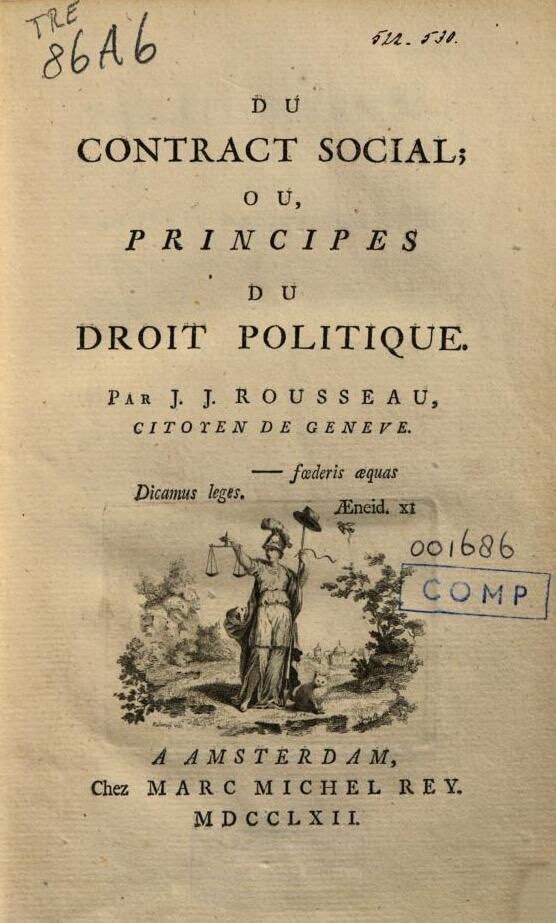 Lire Jean-Jacques Rousseau « Du contract social »(1762).｜Sakiya ARAKAWA