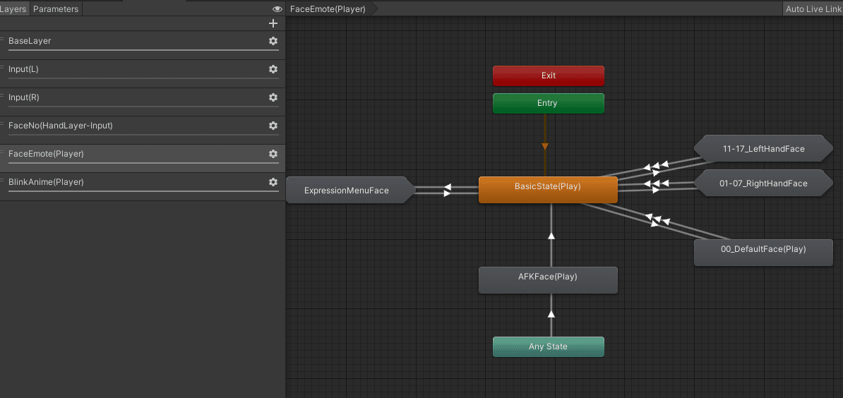 【VRChat】【Unity】かける式表情制御FXレイヤー｜かける（×9N）