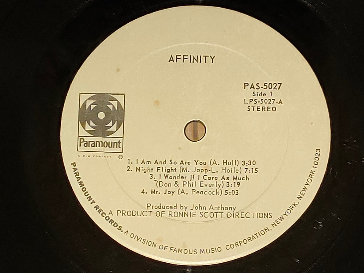 【Affinity】(1970)ヴァーティゴレコード所蔵のカルトなジャズロック名作｜よっしー