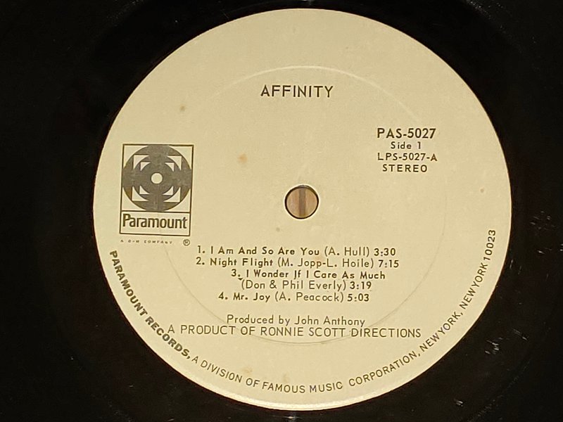 【Affinity】(1970)ヴァーティゴレコード所蔵のカルトなジャズロック名作｜よっしー