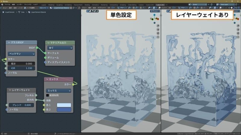 Blenderシェーダーノード辞典／グラスBSDF（Glass BSDF）｜灰ならし
