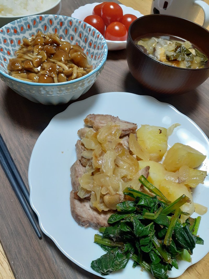 『ローストポーク&ポテト』(塩分1.0g)｜guttyo