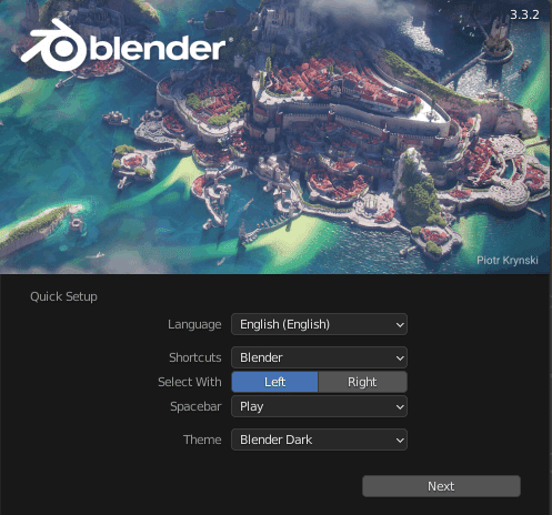3DCG勉強#3 Blenderの環境構築③インストール編（Blender3.3LTSインストールとQuick Setup）｜らき