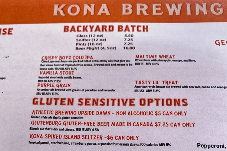 ハワイの旅の記録*2022年--Kona Pub & Brewery｜える[Lealea Days]