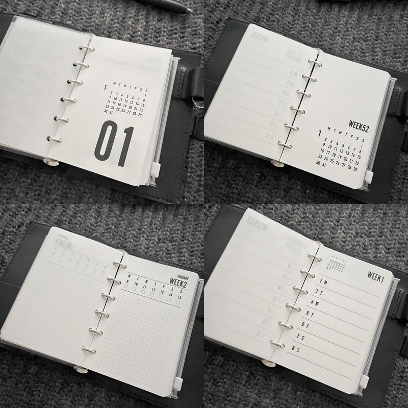 MINI6サイズリフィル無料ダウンロード[ 1月分 ]｜note1015