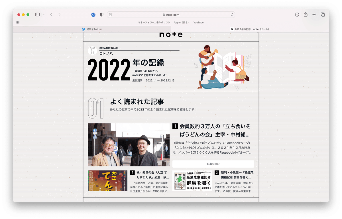 2022年、noteで一番売れた記事｜コトノハ｜cotonoha inc.