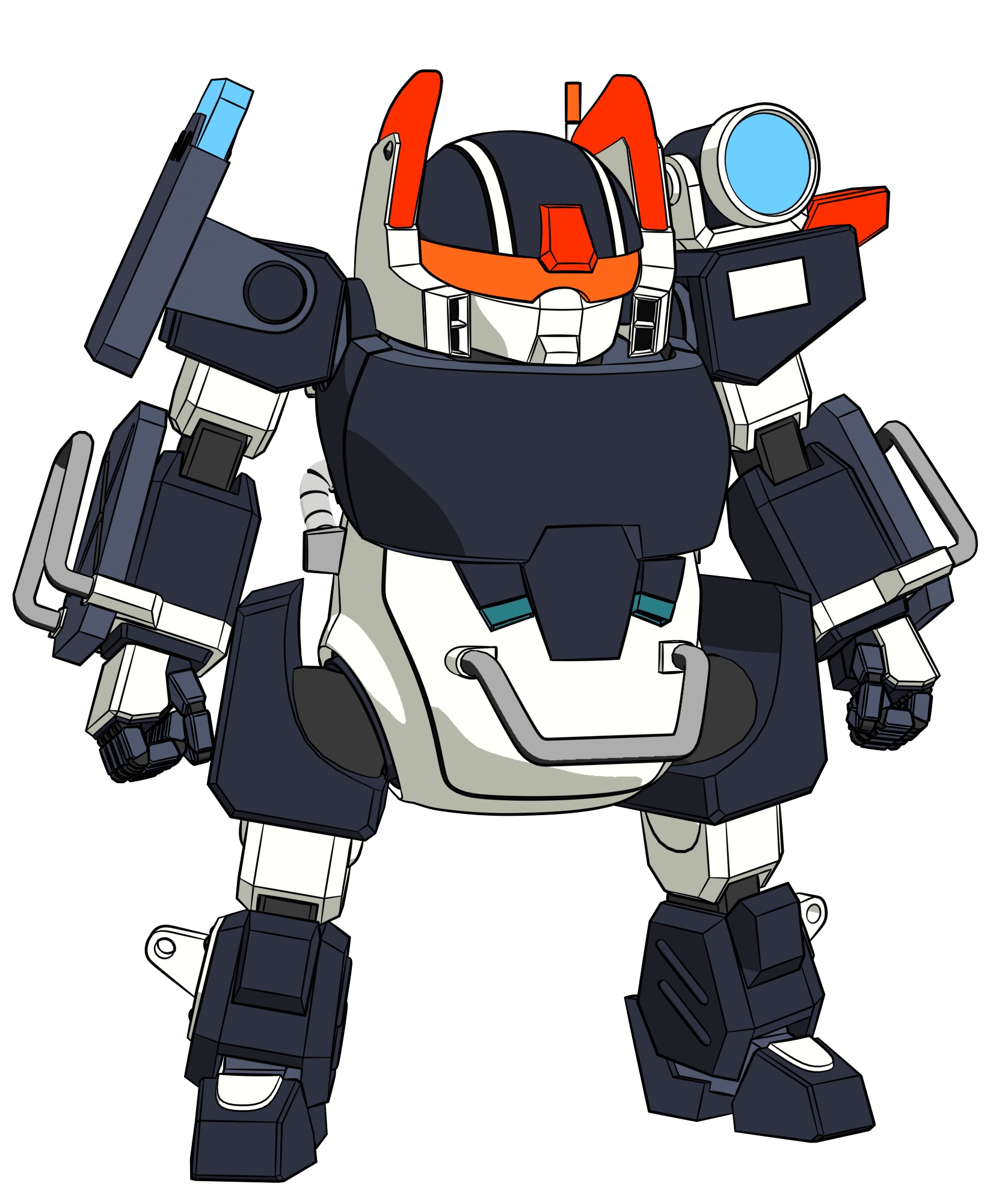 mechatro police (mechatro wego) drawn by ookawara_kunio | Danbooru