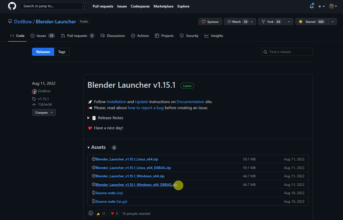 Blenderの複数バージョン管理ツール「Blender Launcher」導入｜星影｜Tech Hunter