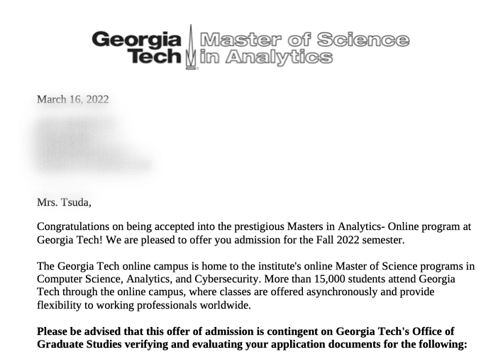 非プログラマーかつ統計知識ゼロ からGeorgia Tech Online Master of Science in Analytics 合格 ...