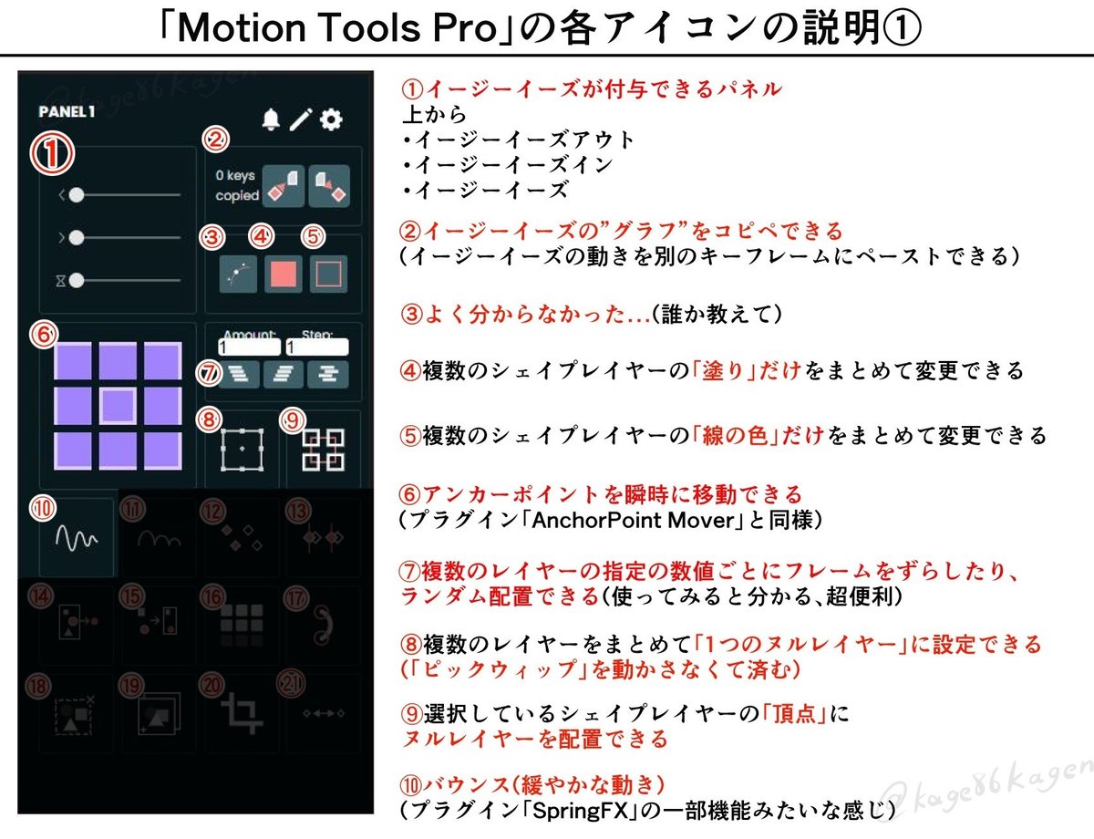 [AEスクリプト]「Motion Tools Pro」の使い方｜無印かげひと