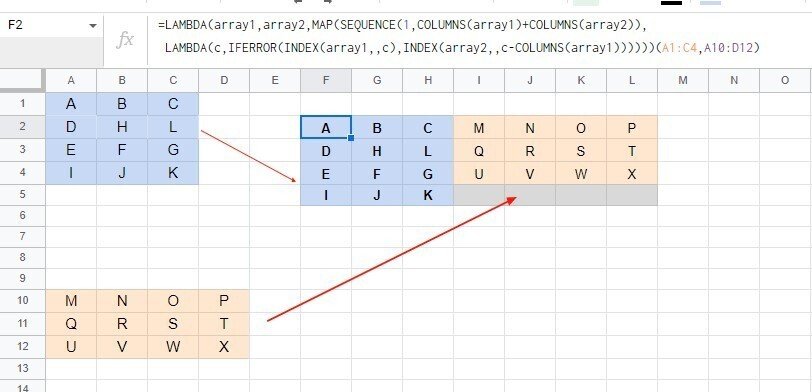 「Googleスプレッドシートから見た！」Excel 14の新関数 -7 VSTACK / HSTACK（続き）｜mir