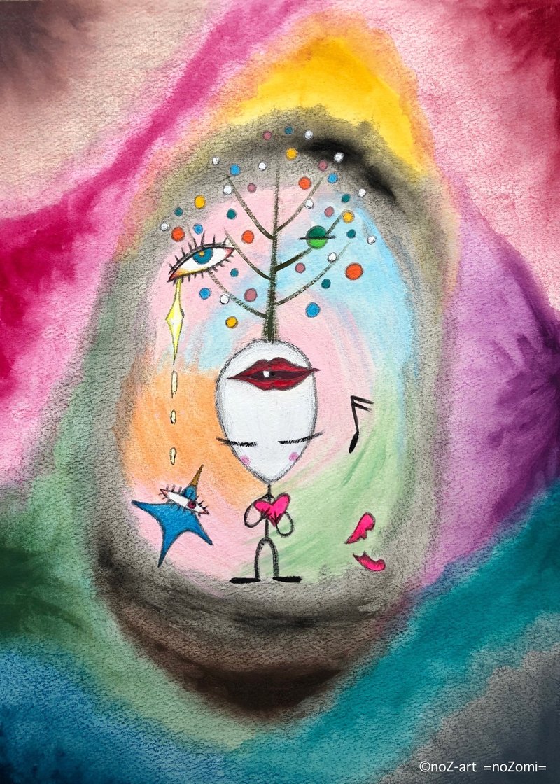 『暗然の中の対照』...詩画集 message from spirits｜noZomi hayakawa｜note