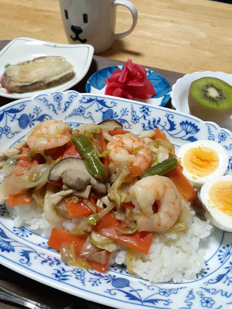 『中華丼』(塩分1.6g)｜guttyo