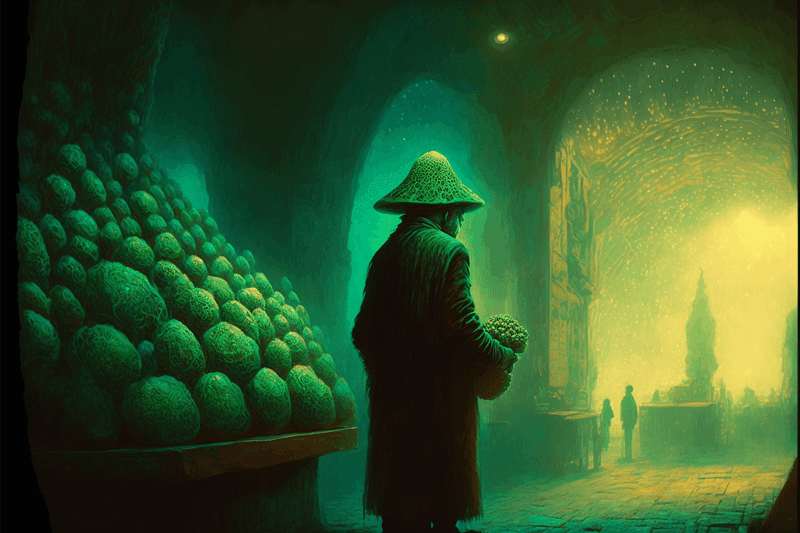 AI（midjourney）に描いてもらったTCG風のイラスト①｜1up_coin｜note