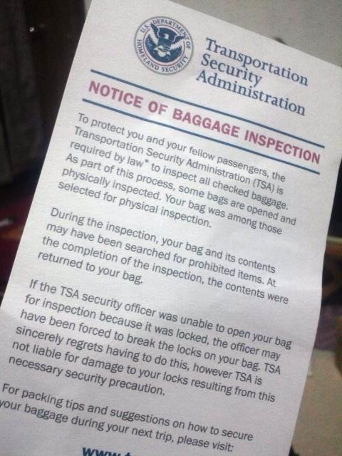 旅行のはなし：TSAさんに荷物検査された件｜Mayumicron33