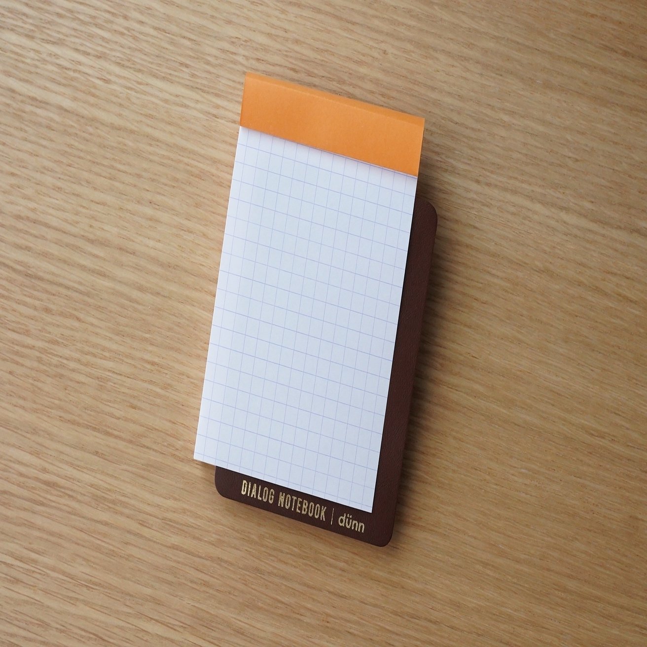 お知らせ｜A7サイズのメモ帳用レザー下敷きを企画しました｜DIALOG NOTEBOOK｜ページ番号入りの小さな方眼ノート
