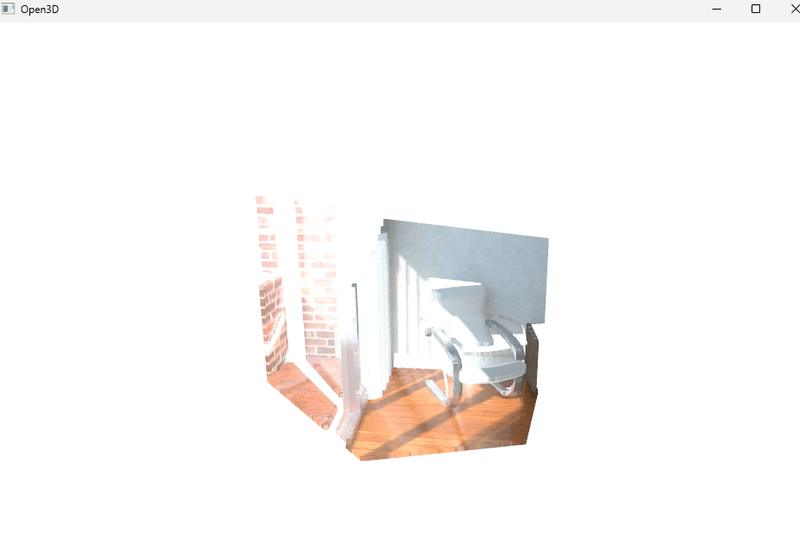 open3d python depth画像とRGB画像からpoint cloudを可視化する｜kosian_3737