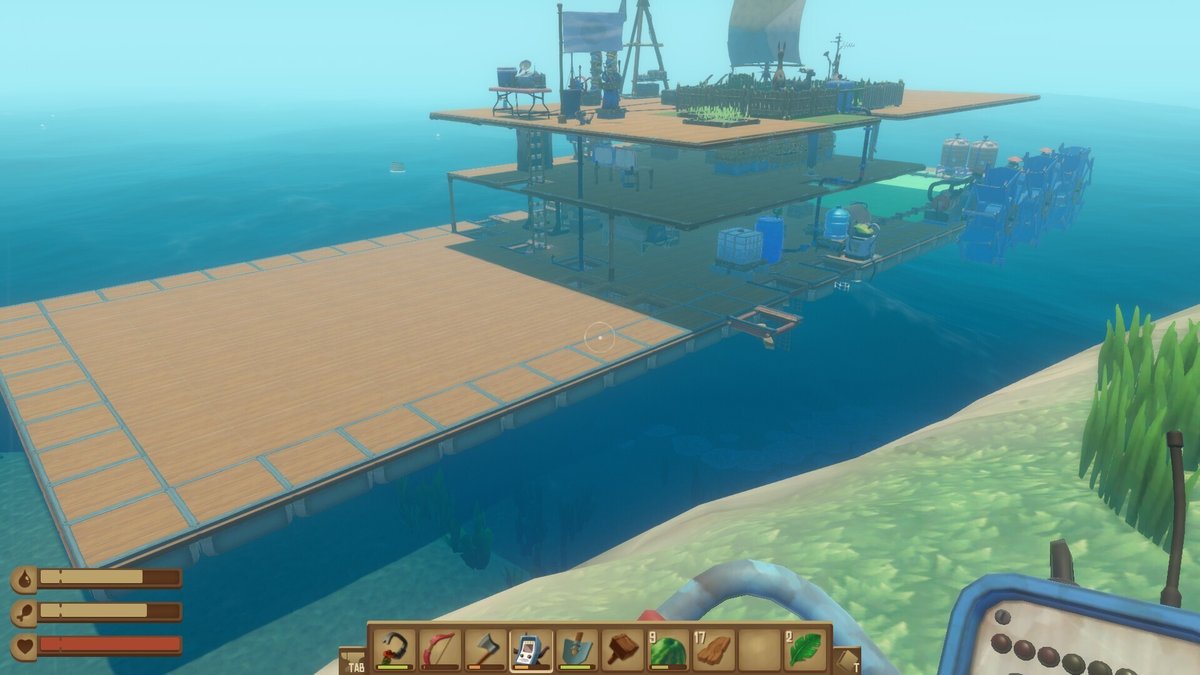 隙間ゲーム 『RAFT』 漂流スローライフ 実績取得の旅｜Minen