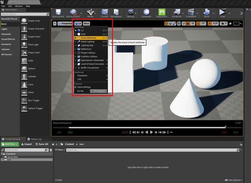 【UE4】いつも忘れがちなWireframe Renderingの方法。｜WANIMATION.LLC