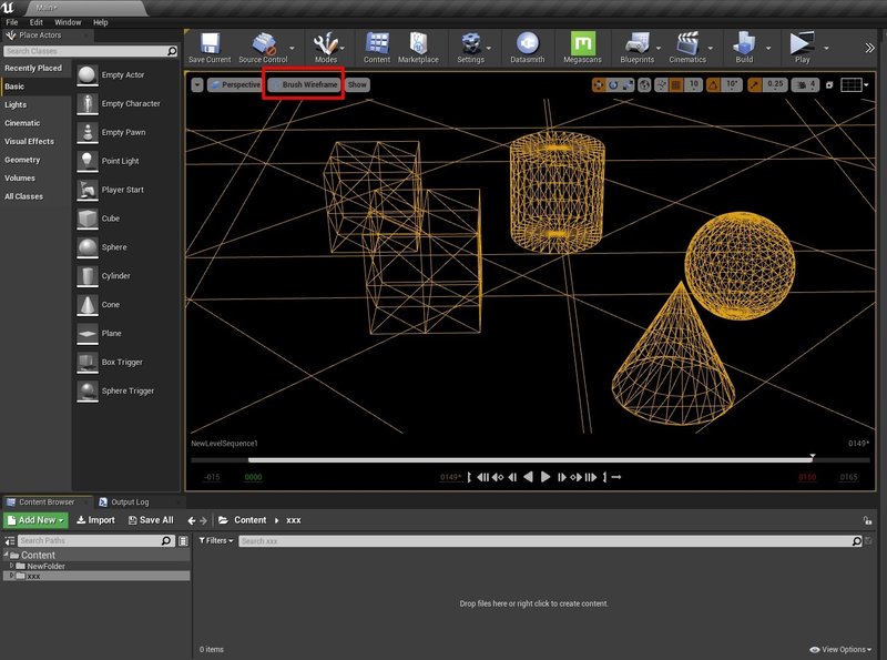 【UE4】いつも忘れがちなWireframe Renderingの方法。｜WANIMATION.LLC