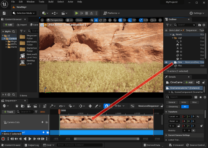 Unreal Engineで動画を作ってみる｜SSKR