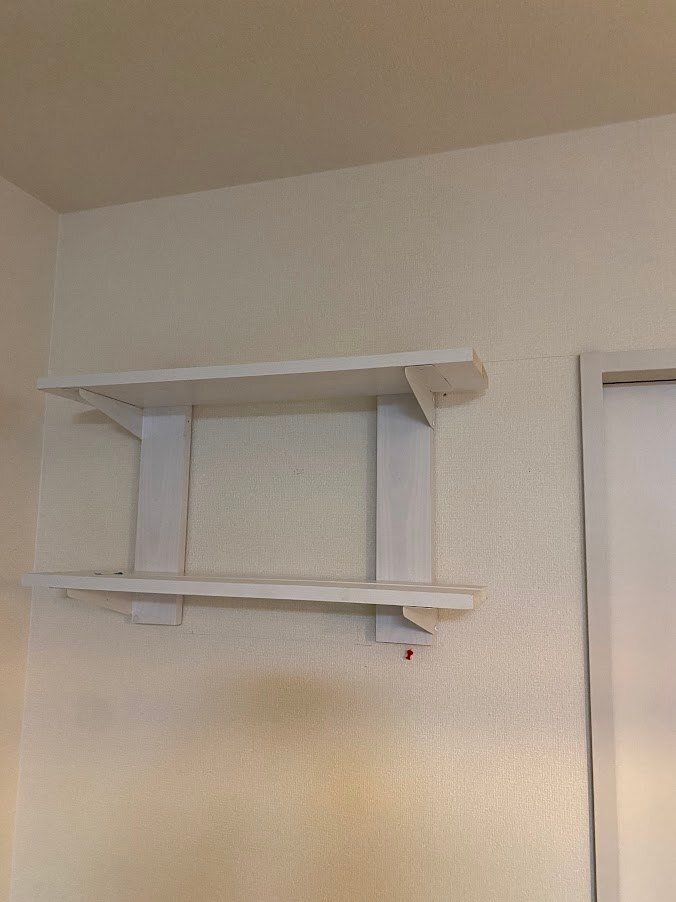 【DIY】ラブリコとスタンドバーで壁に棚を設置しました。｜Shisui281