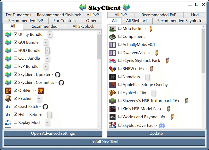 Hypixel Skyblock MOD・起動構成の準備と知っておきたい基本的なこと｜名無し