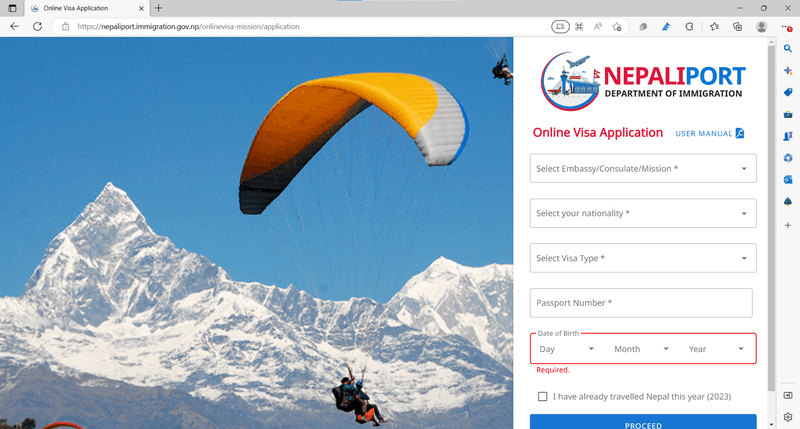 ネパール観光ビザオンラインでの申請書作成および申請方法｜Physh