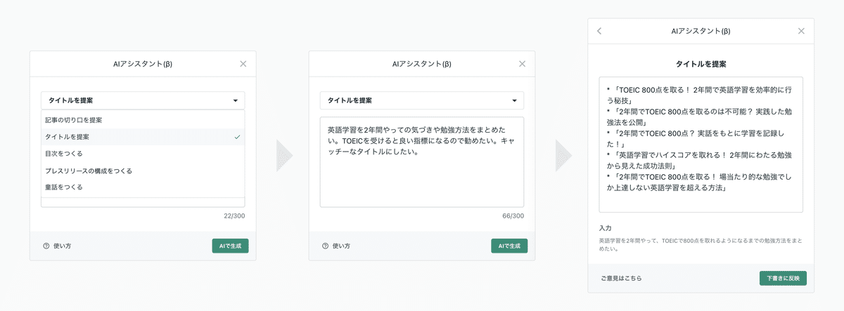 5つの第一弾機能を公開！チャットAIによる創作支援「note AIアシスタント(β)」スタート｜note株式会社