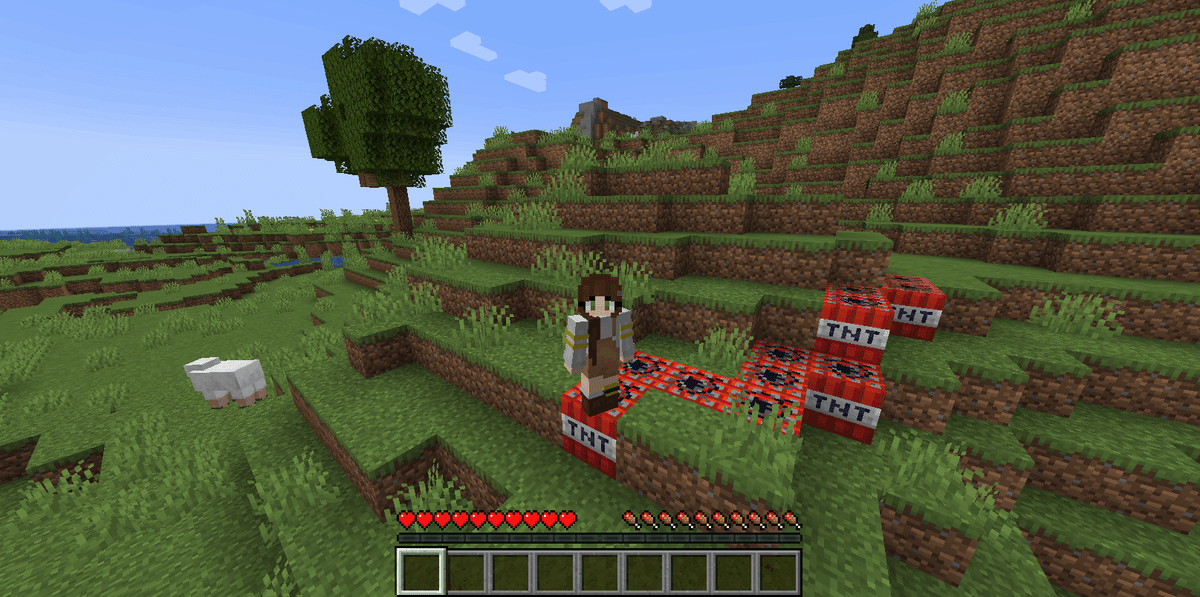 歩いたところがTNTになるデータパック｜くみちょ