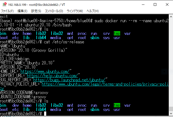 ubuntu docker 初歩｜blue06_2022｜note