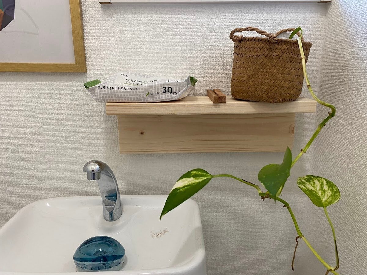 無印風壁につけられる家具をDIY｜Shisui281