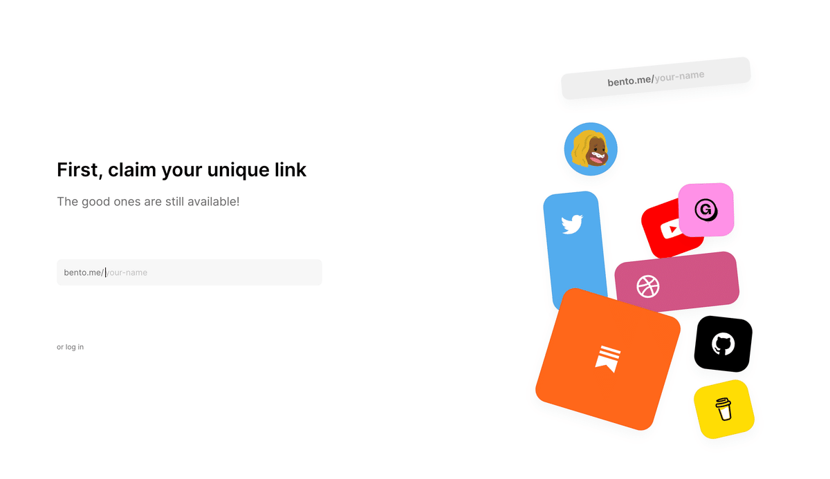 Bento.me 10分でプロフィールページを作った｜rie | 「今すぐ使えるNotion」書籍発売中