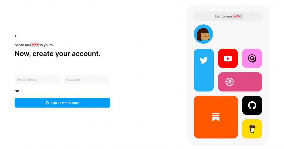 Bento.me 10分でプロフィールページを作った｜rie | 「今すぐ使えるNotion」書籍発売中