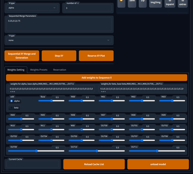 階層マージのsd-webui-supermergerが分からない｜scra