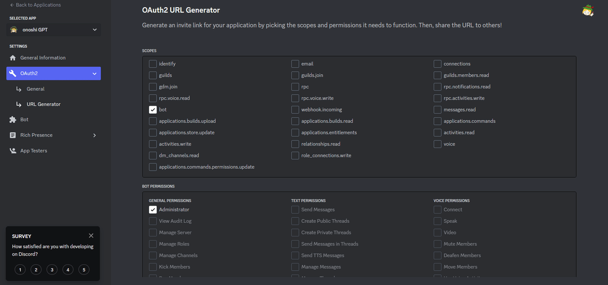 Chat GPT APIを使用しDiscordで会話するBot(24時間起動可)｜onoshi